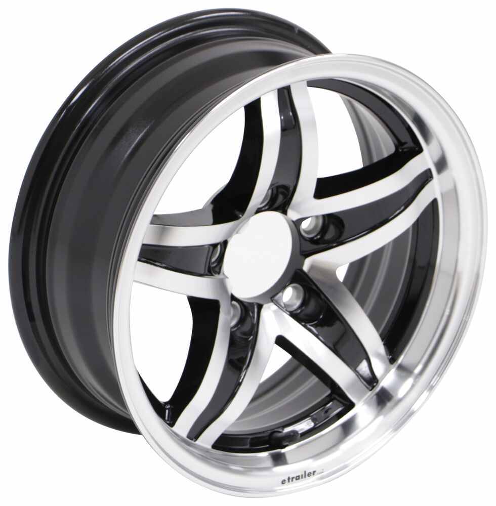 Aluminum Lynx Trailer Wheel 14 X 5 1 2 Rim 5 On 4 1 2 Black 